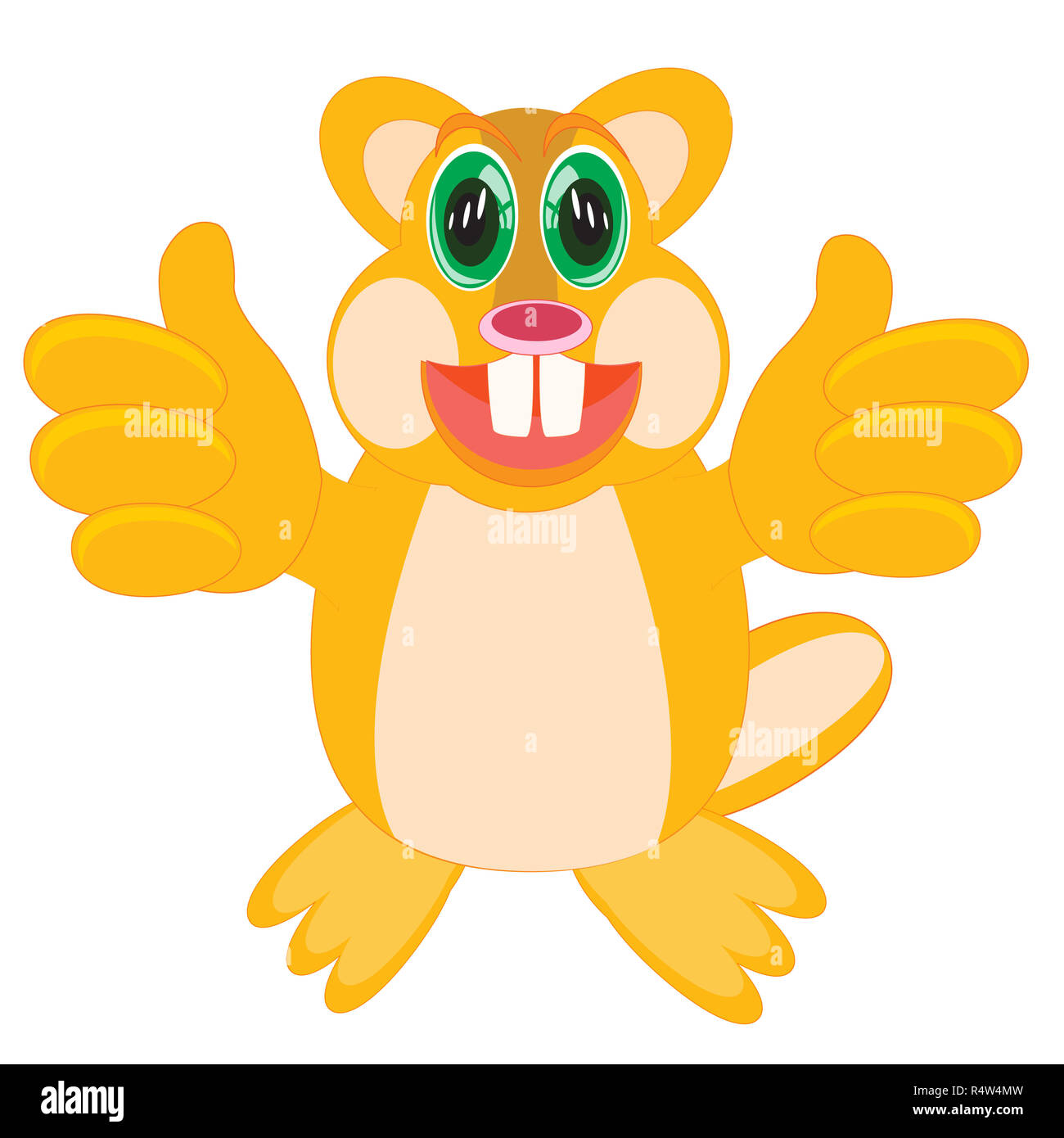 Smiling beaver cartoon hi-res stock photography and images - Alamy