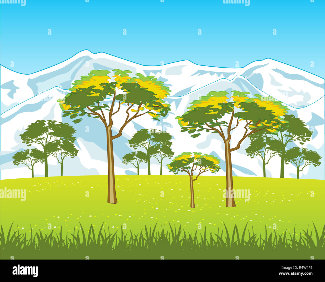 Beautiful year landscape Stock Photo - Alamy