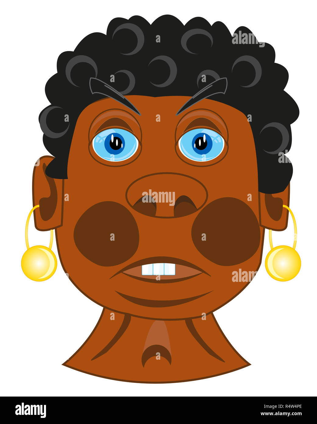 Portrait black man neck Cut Out Stock Images & Pictures - Alamy