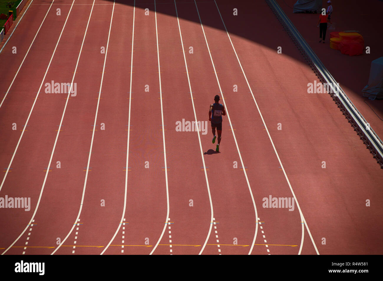 A track and field athletes in the competition Stock Photo - Alamy