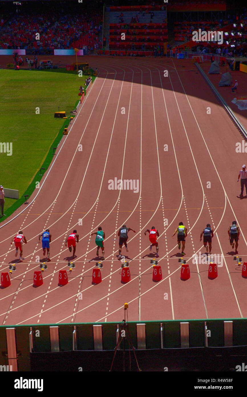 A track and field athletes in the competition Stock Photo - Alamy