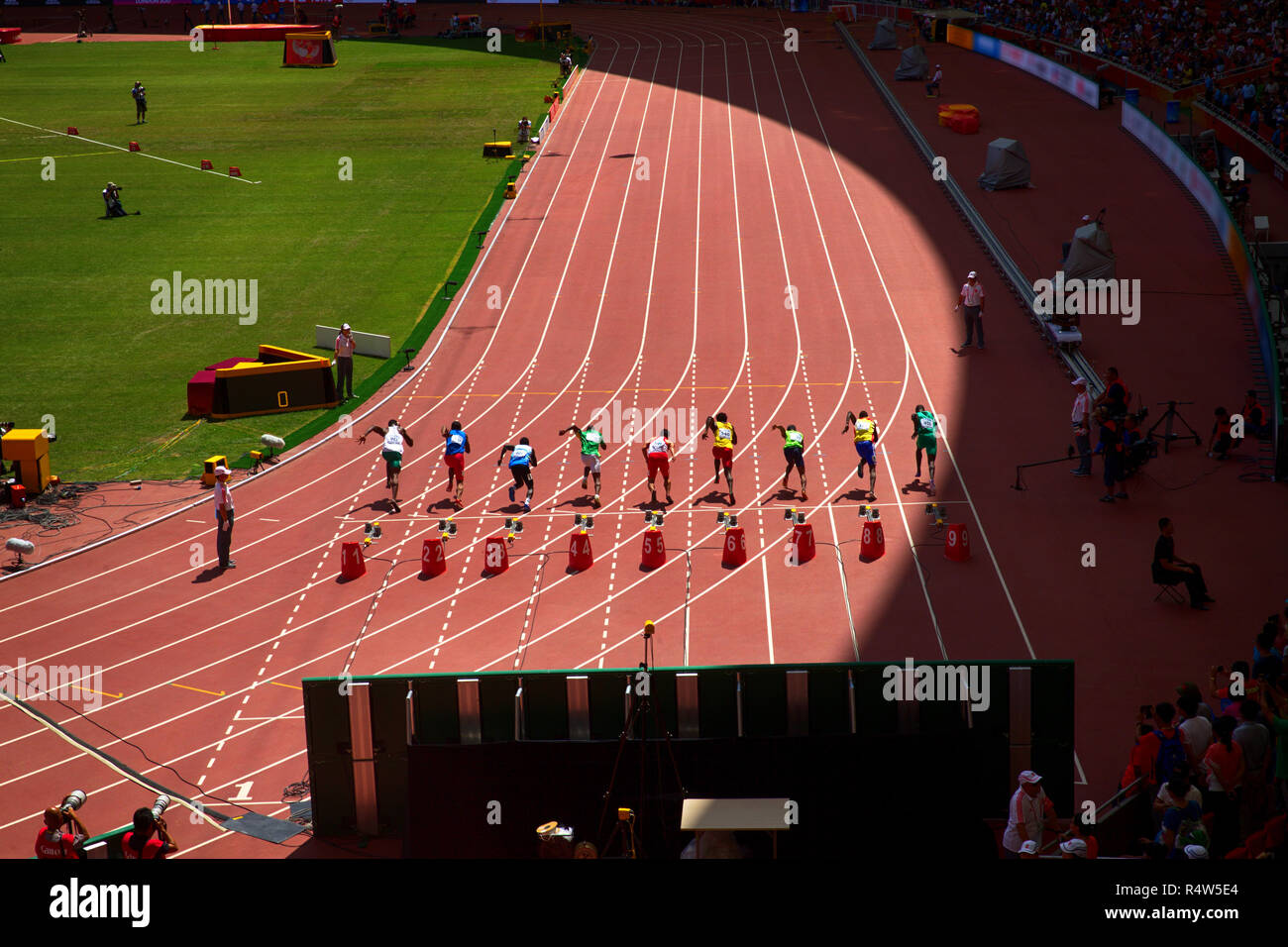 A track and field athletes in the competition Stock Photo - Alamy
