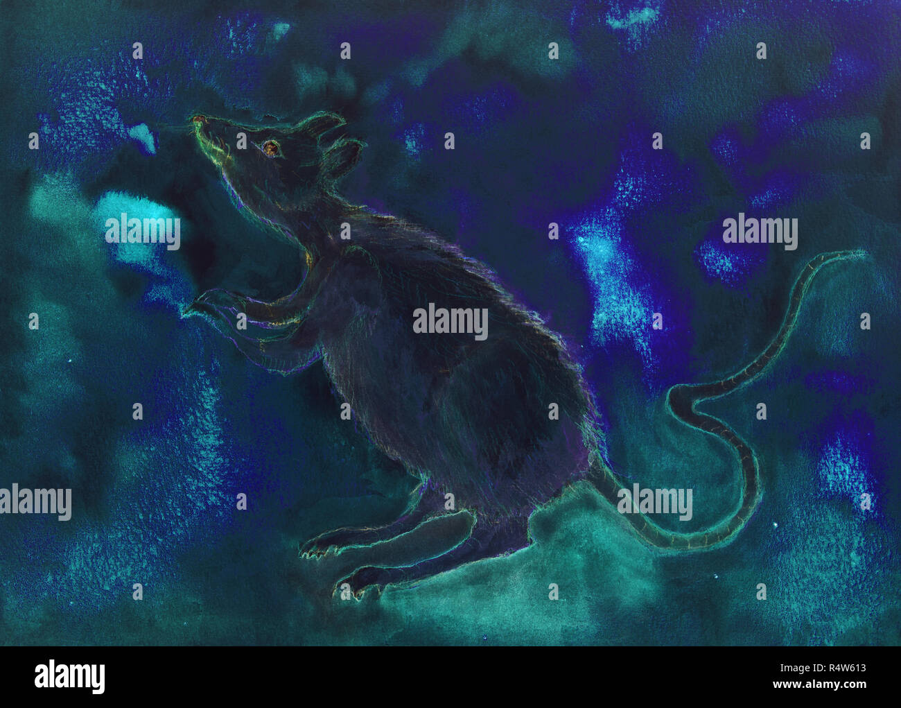 Psychedelic rat, Year of the rat, Chinese new year. The dabbing ...