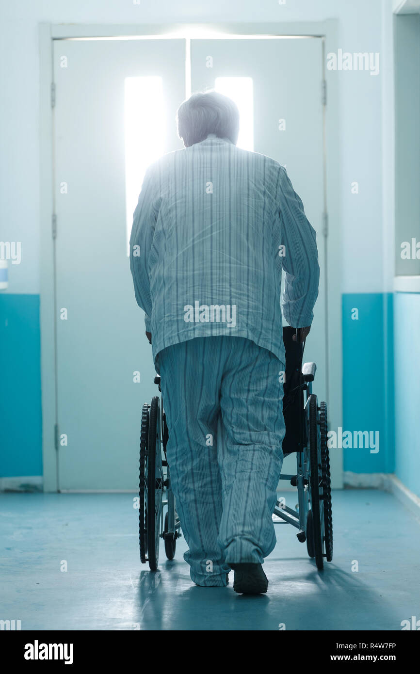 Older men in the hospital corridor Stock Photo - Alamy