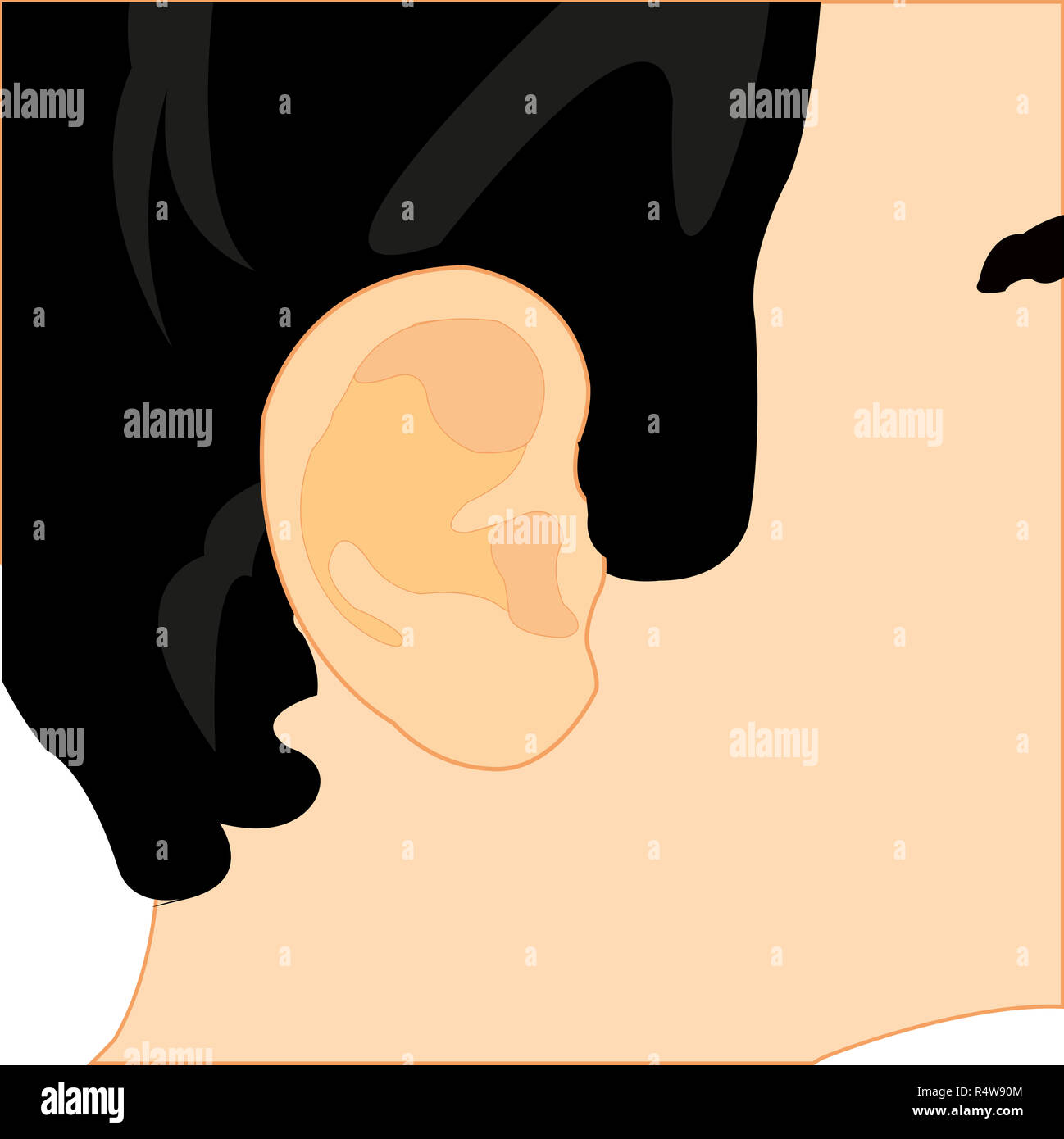 Ear of the person Stock Photo - Alamy