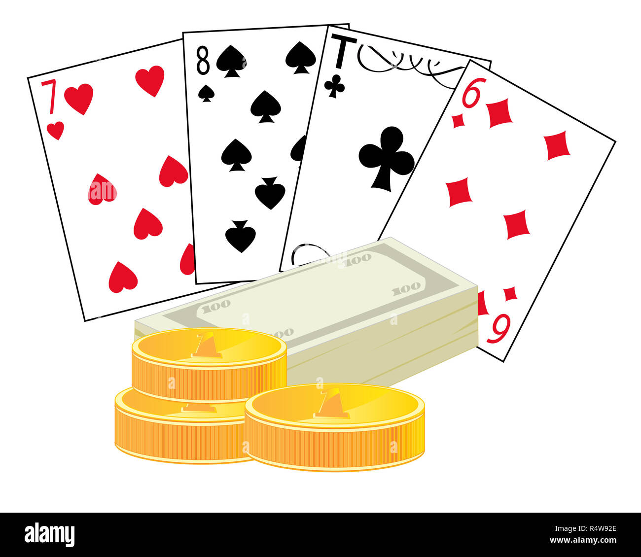 Ace of coins hi-res stock photography and images - Alamy