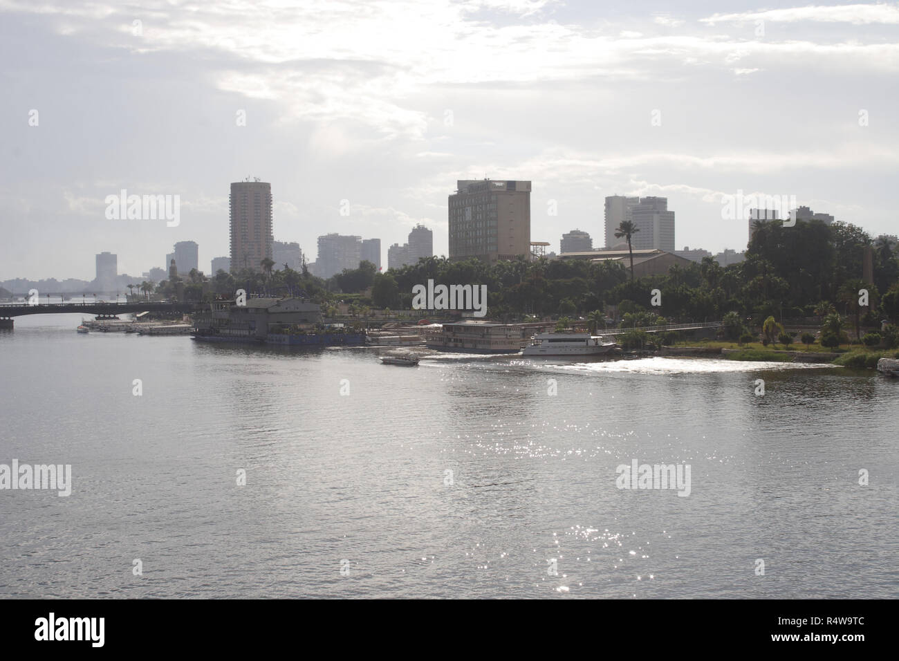 View from shore of the Nile Stock Photo - Alamy