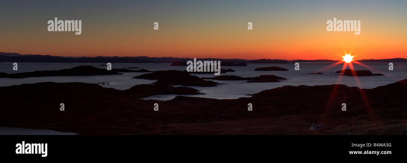 Badcall Bay islands, Sutherland Stock Photo - Alamy