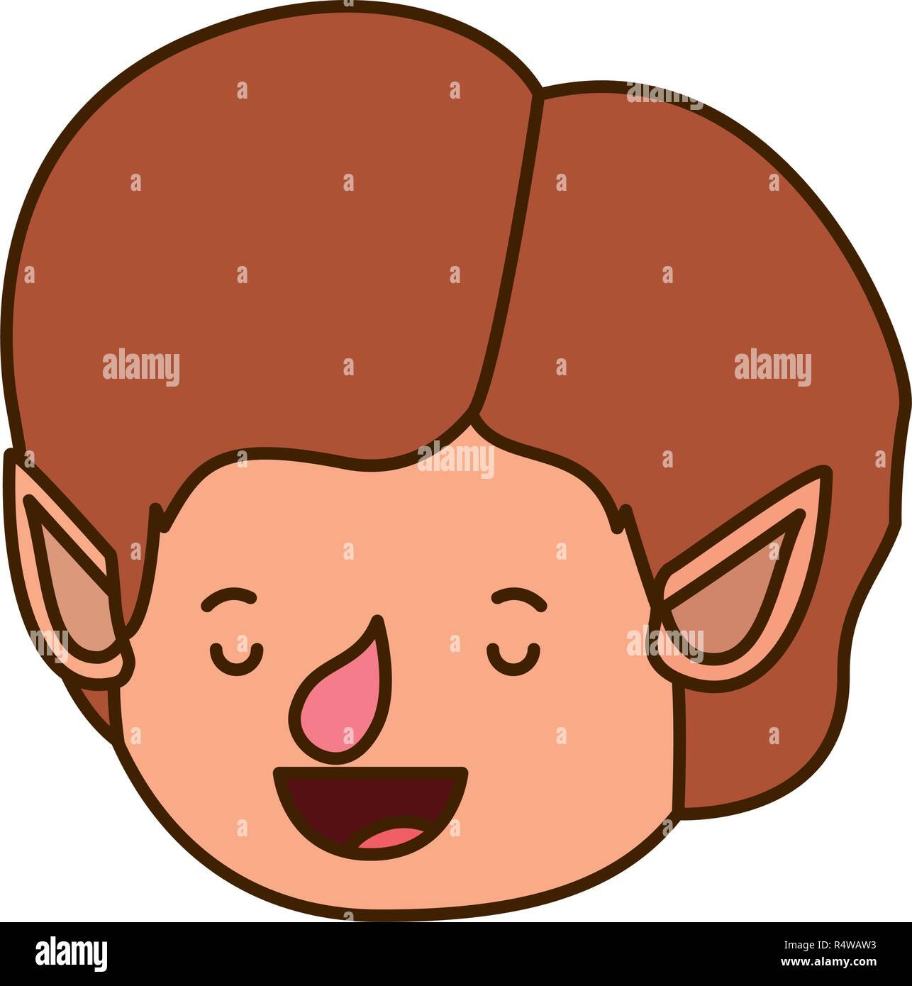 elf head avatar character Stock Vector Image & Art - Alamy