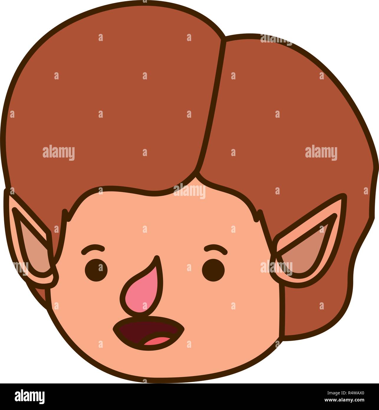 elf head avatar character Stock Vector Image & Art - Alamy