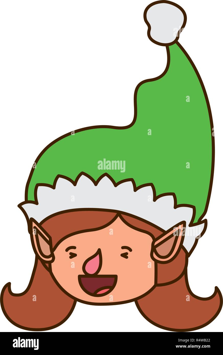 Lady with green hat Stock Vector Images - Alamy