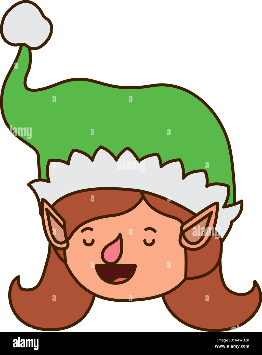 Elf woman head hat hi-res stock photography and images - Alamy