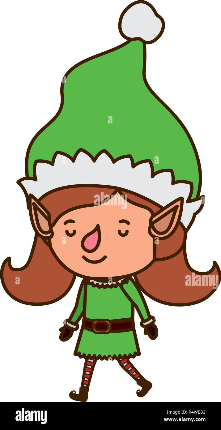 elf woman walking avatar character Stock Vector Image & Art - Alamy