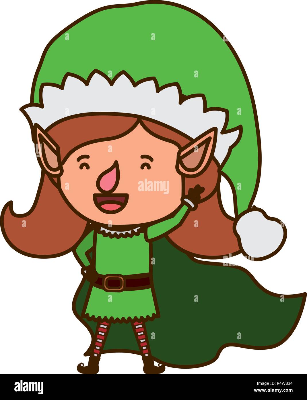 elf woman walking avatar character Stock Vector Image & Art - Alamy
