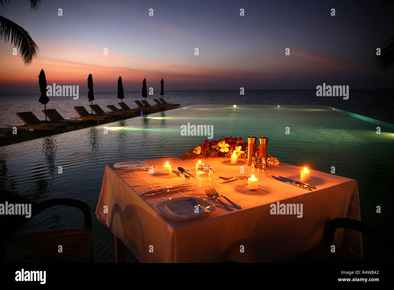 The maldives sea view Stock Photo - Alamy