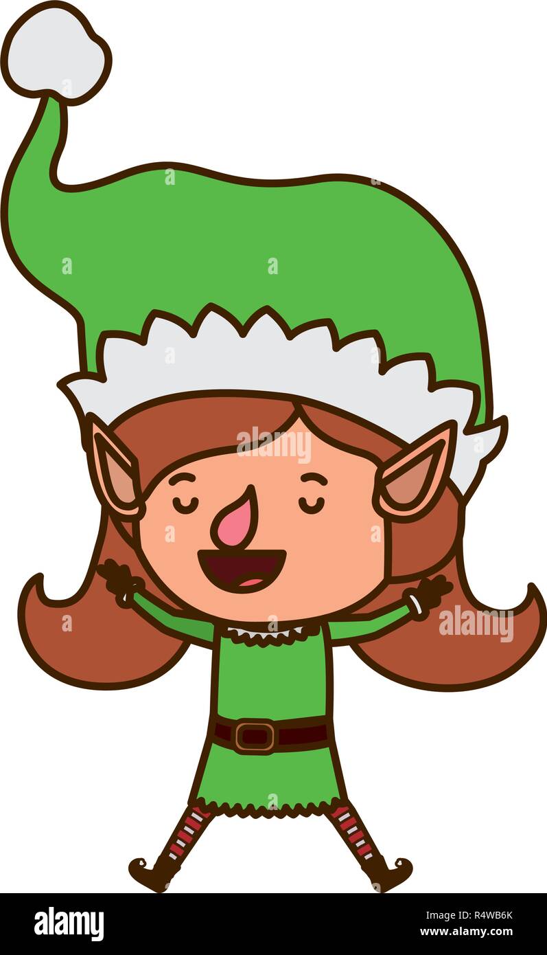 elf woman walking avatar character Stock Vector Image & Art - Alamy