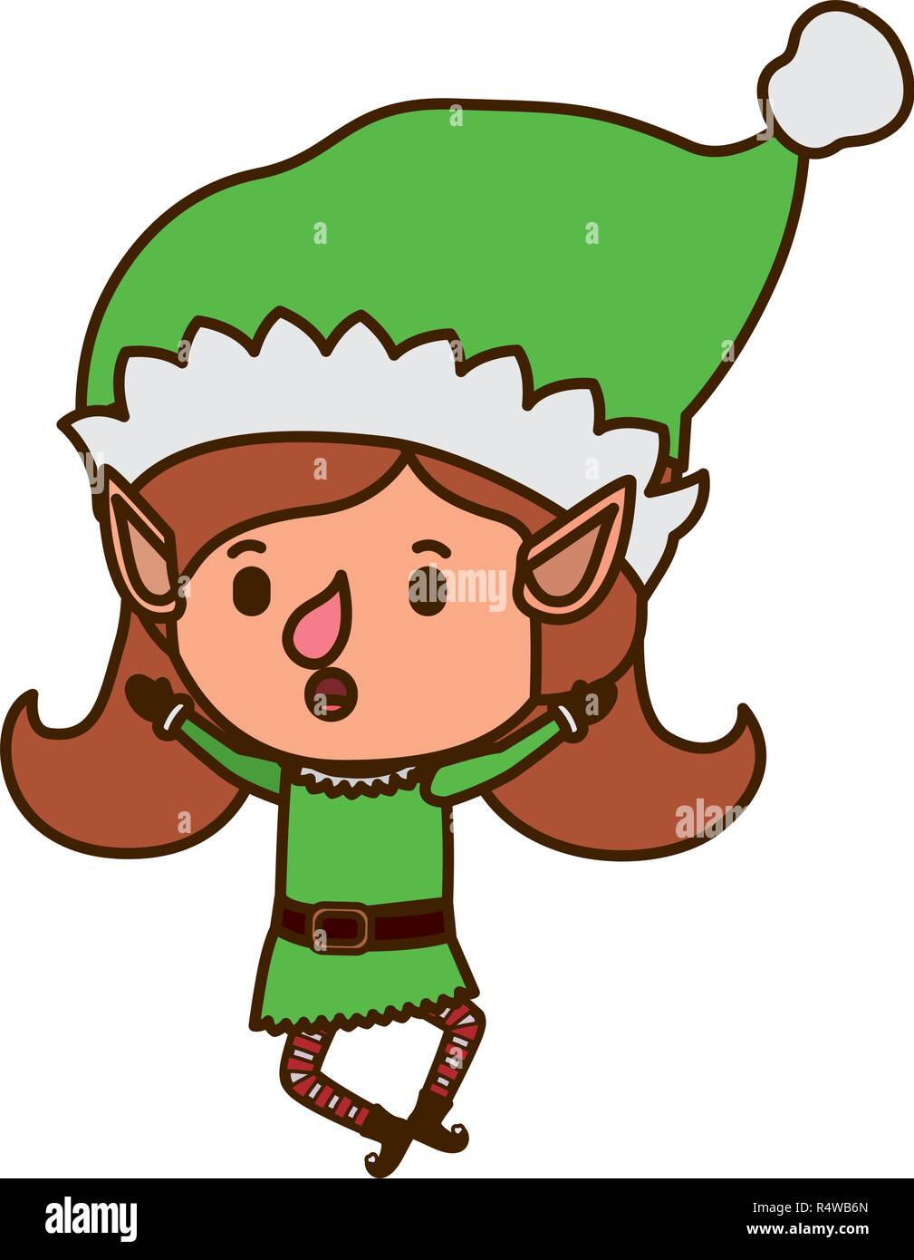 elf woman walking avatar character Stock Vector Image & Art - Alamy