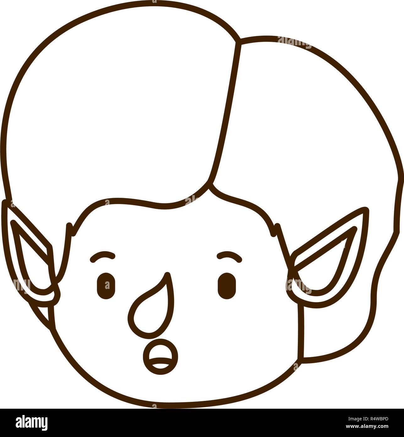Elf head Stock Vector Images - Alamy