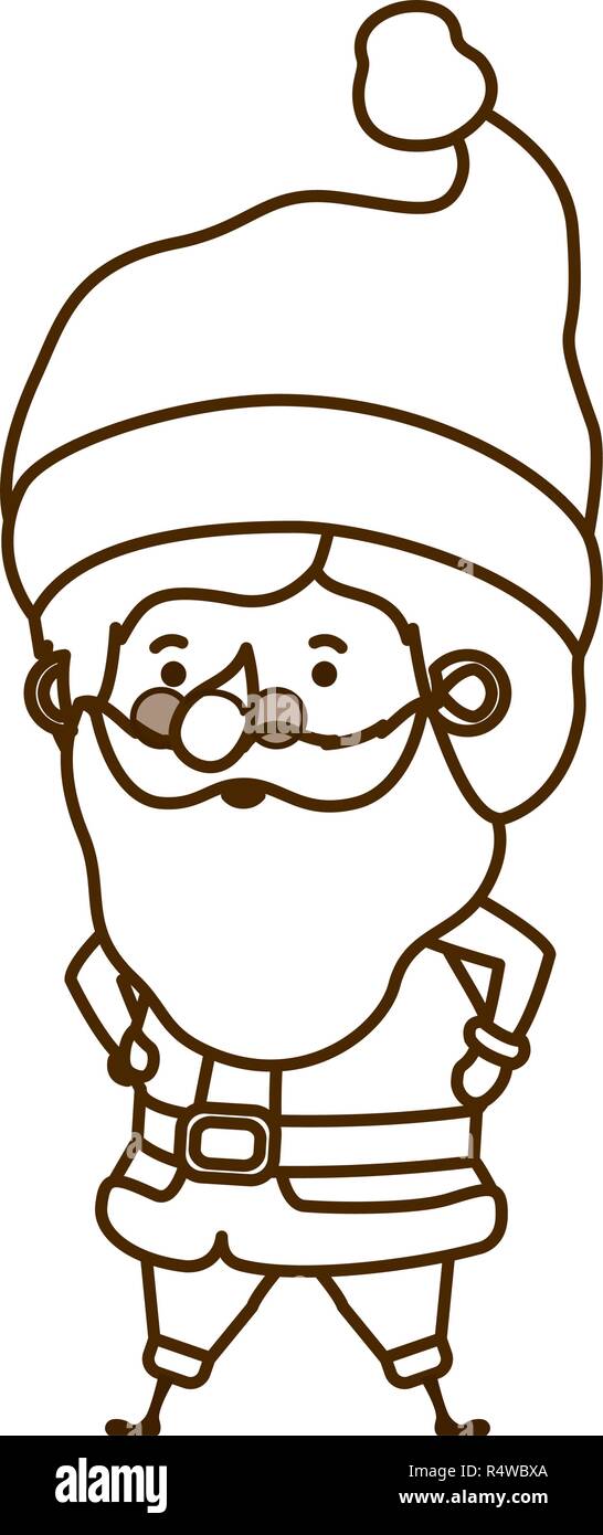 Cute santa claus jump Stock Vector Images - Alamy