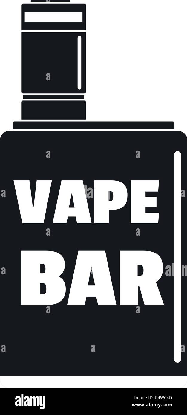 Vape box bar logo. Simple illustration of vape box bar vector logo for ...