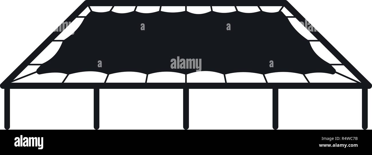 Big trampoline icon. Simple illustration of big trampoline vector icon ...
