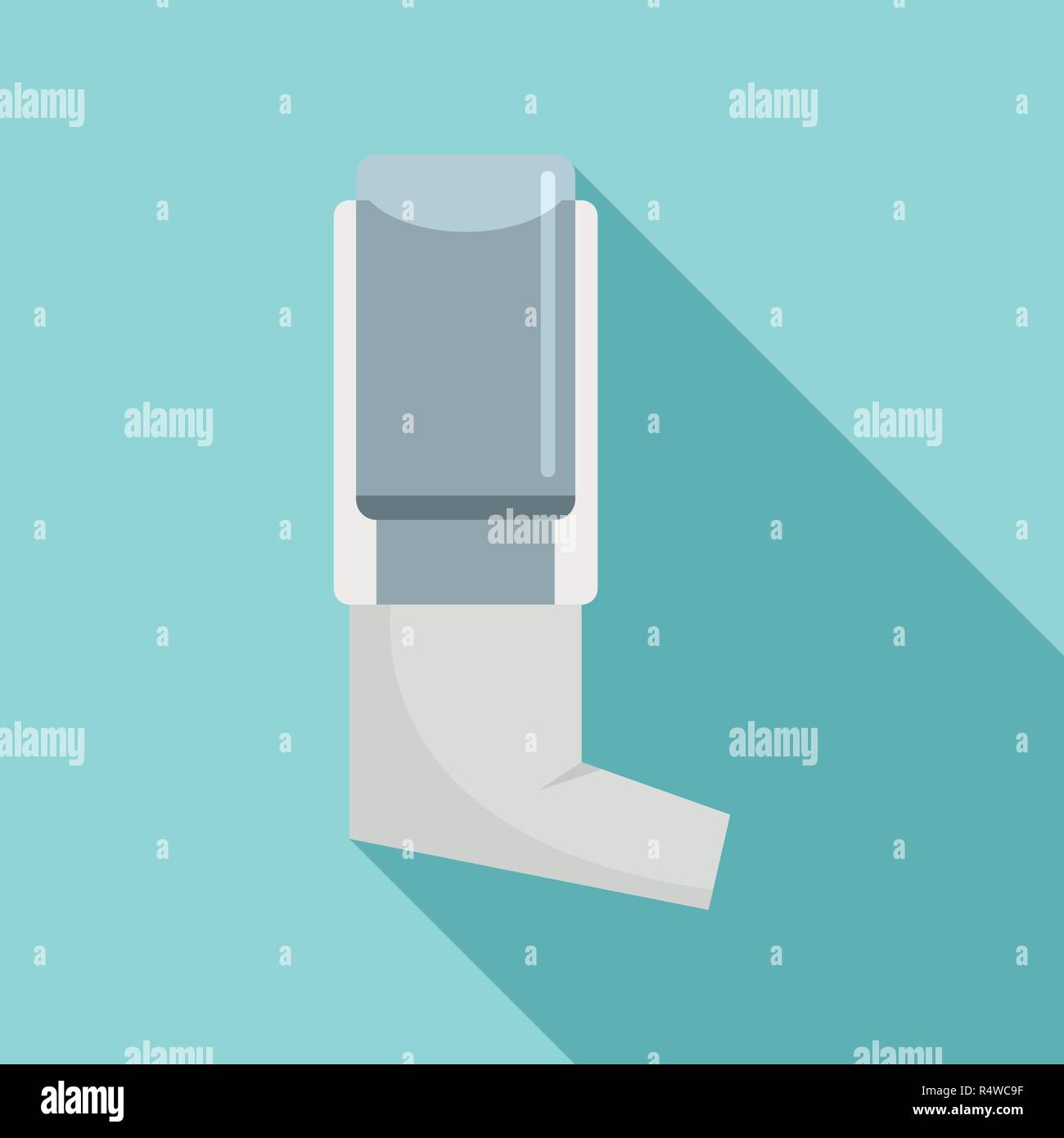 Inhaler icon. Flat illustration of inhaler vector icon for web design ...