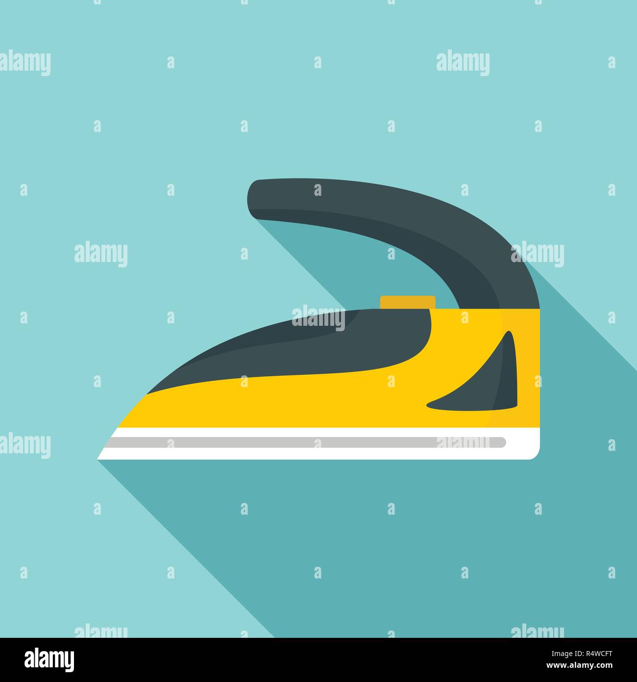 Steel iron icon. Flat illustration of steel iron vector icon for web ...