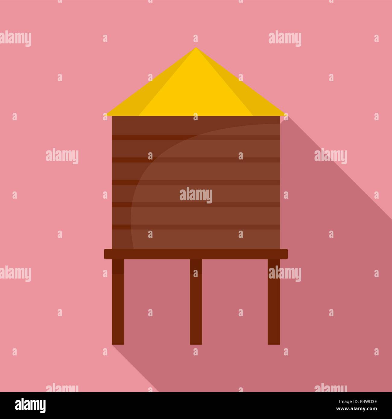 Farm barn icon. Flat illustration of farm barn vector icon for web ...