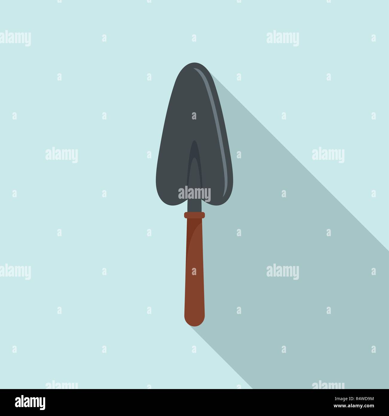 Hand shovel icon. Flat illustration of hand shovel vector icon for web ...