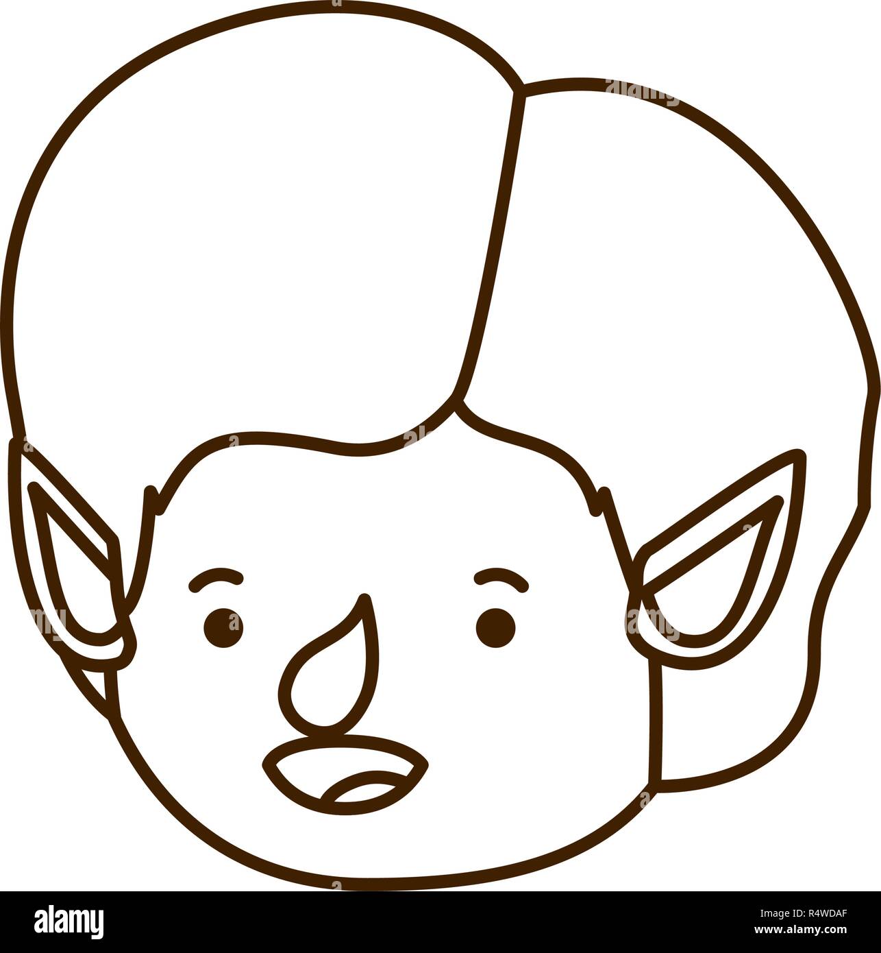 elf head avatar character Stock Vector Image & Art - Alamy