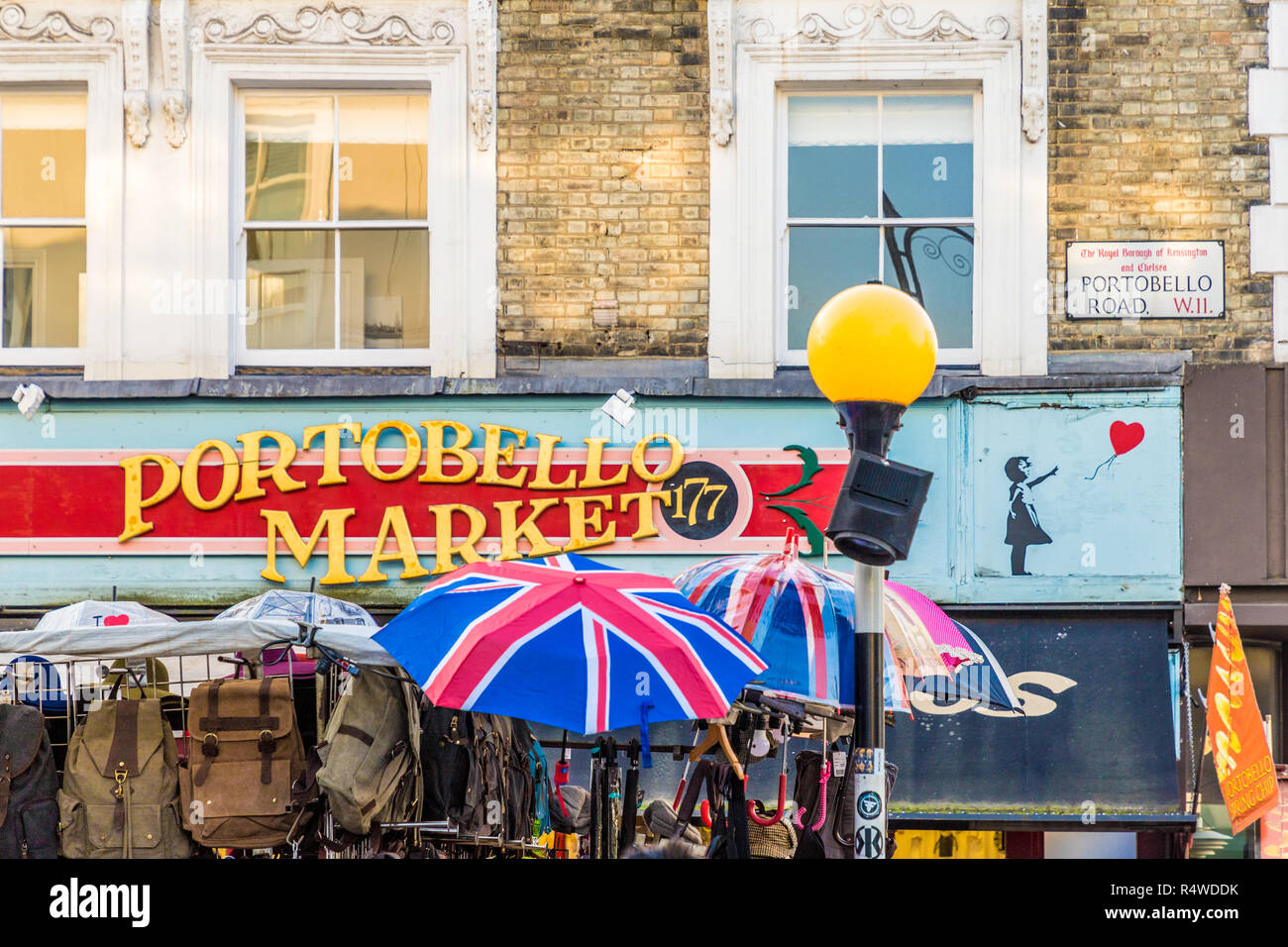 Portobello road street plaque hi-res stock photography and images - Alamy