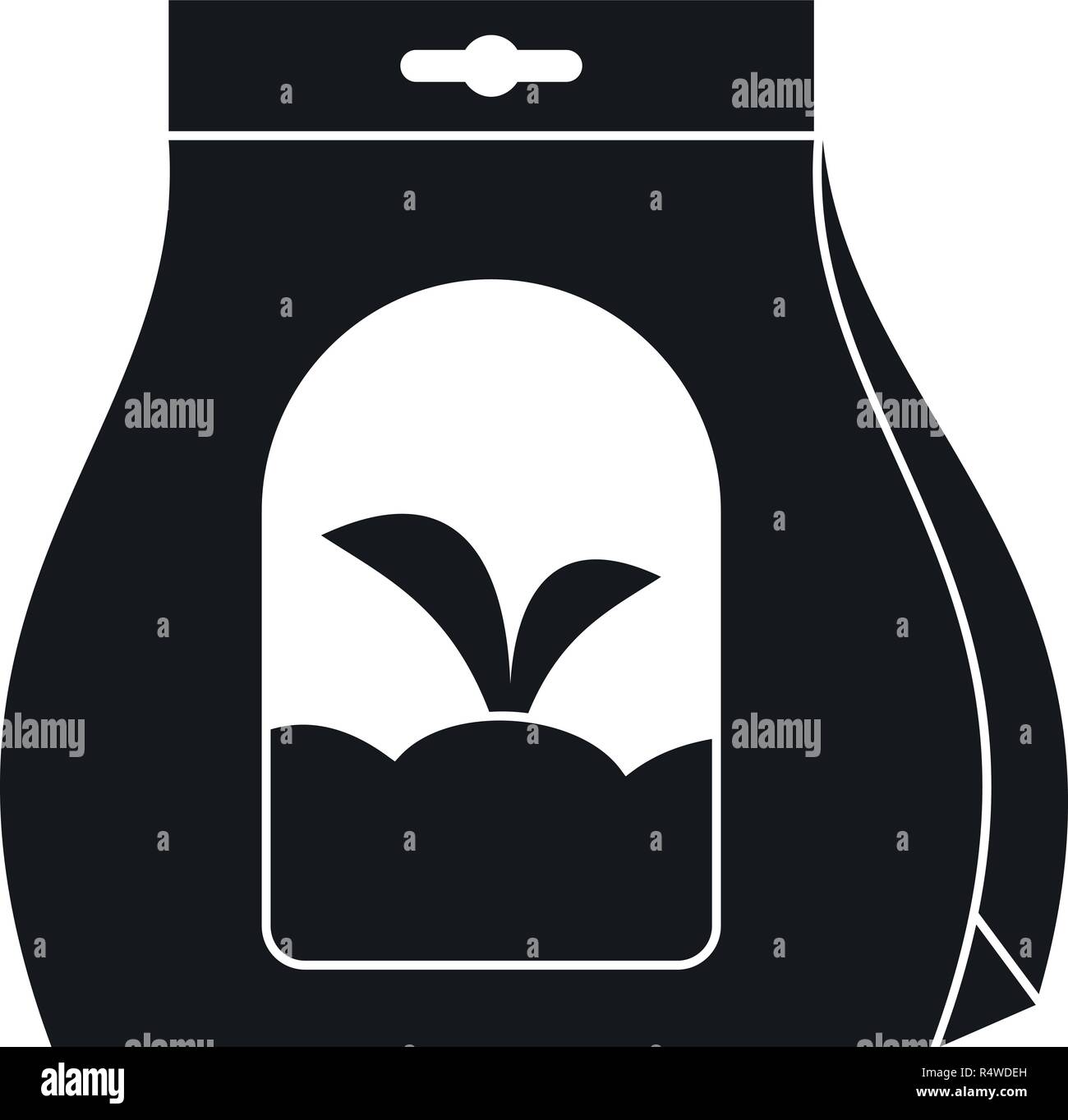 Plant seed pack icon. Simple illustration of plant seed pack vector ...