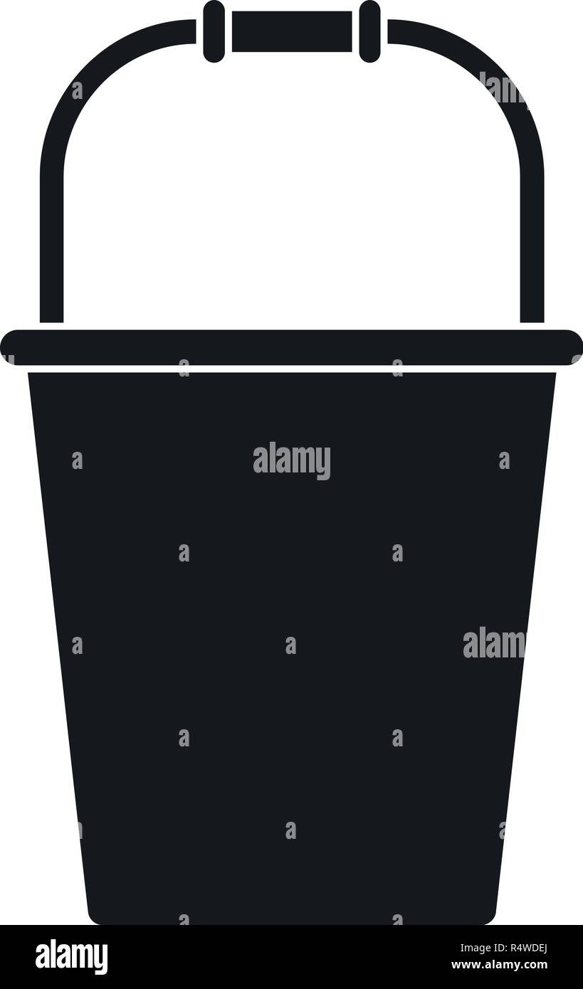 Farm bucket icon. Simple illustration of farm bucket vector icon for ...