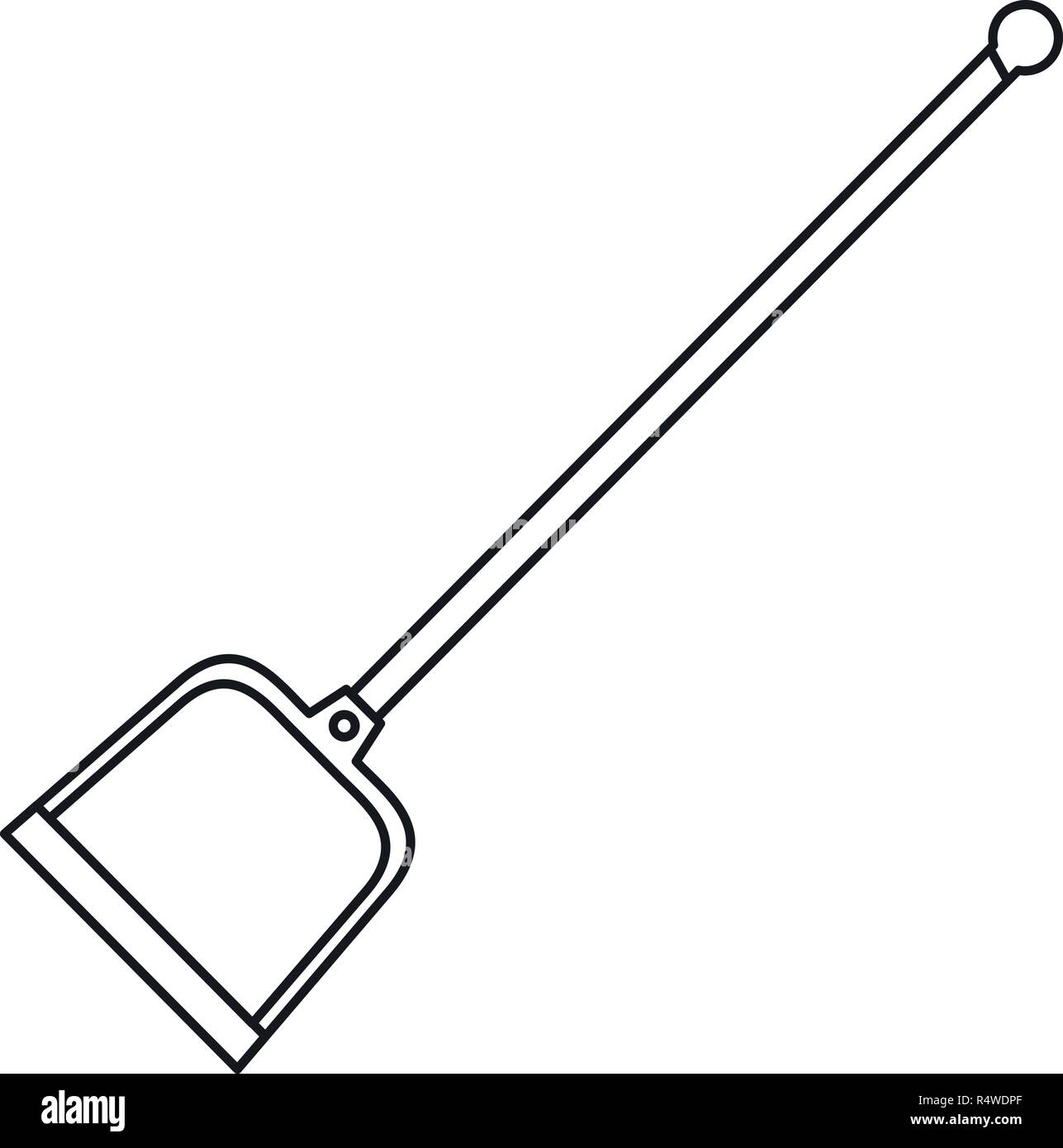Garden shovel icon. Outline garden shovel vector icon for web design ...
