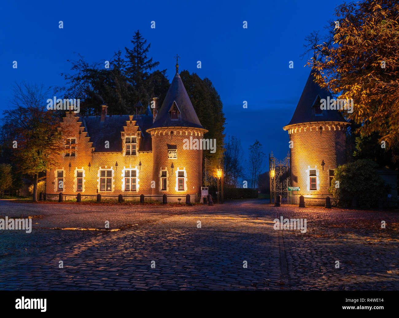 The castle of Ooidonk is a monumental old moated castle south of the ...