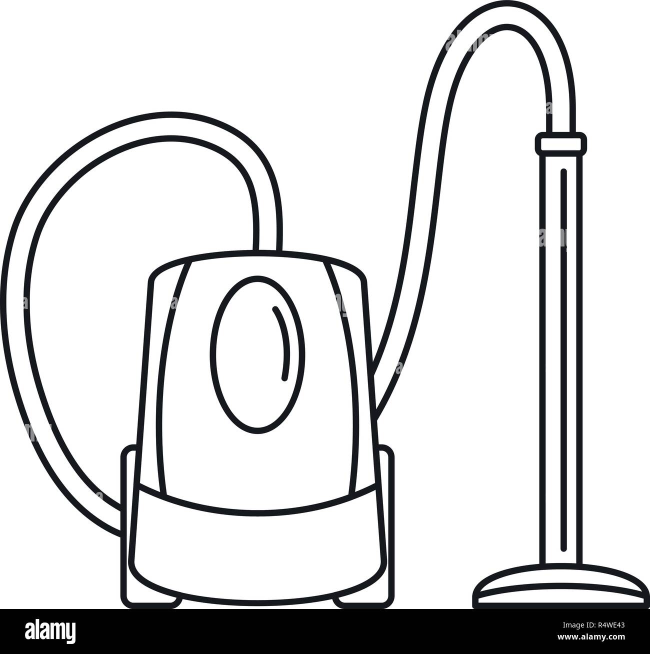 Plastic vacuum cleaner icon. Outline plastic vacuum cleaner vector icon ...