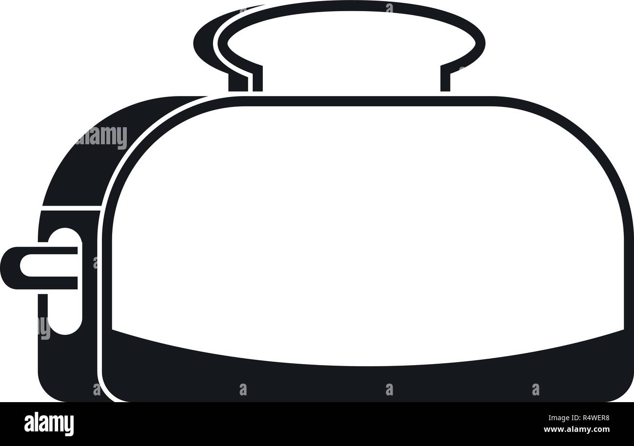 Metal toaster icon. Simple illustration of metal toaster vector icon ...