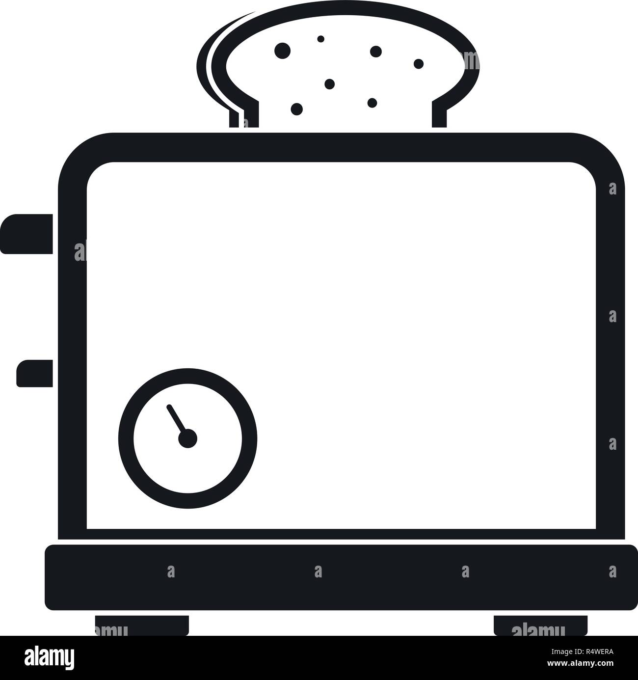 Timer toaster icon. Simple illustration of timer toaster vector icon ...