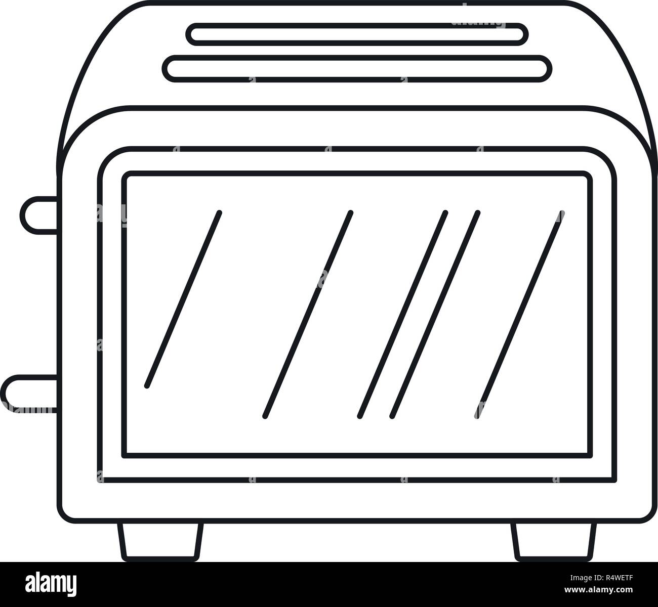 Vintage toaster icon. Outline vintage toaster vector icon for web ...