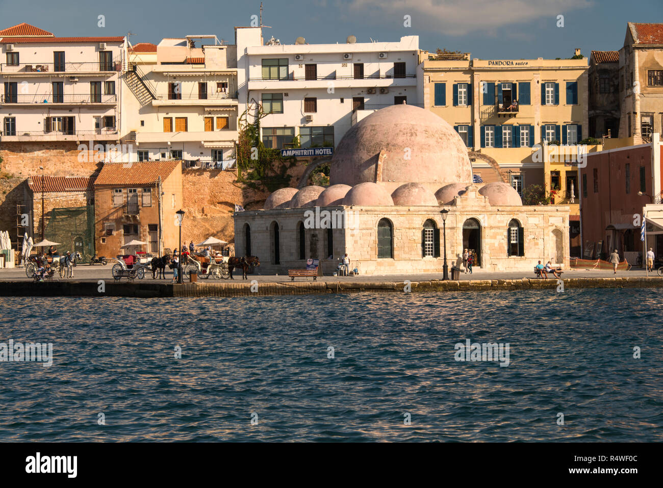 Church on the Harbour in Hania Stock Photo - Alamy