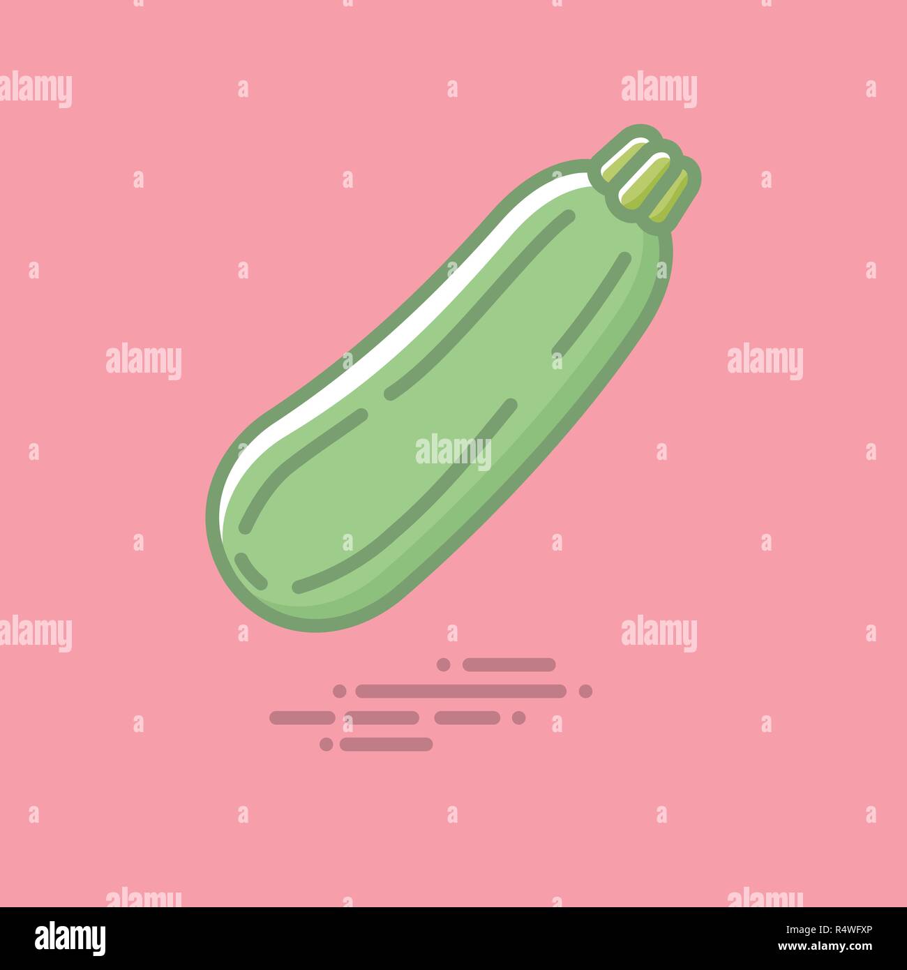 Courgette plant drawing Stock Vector Images - Alamy