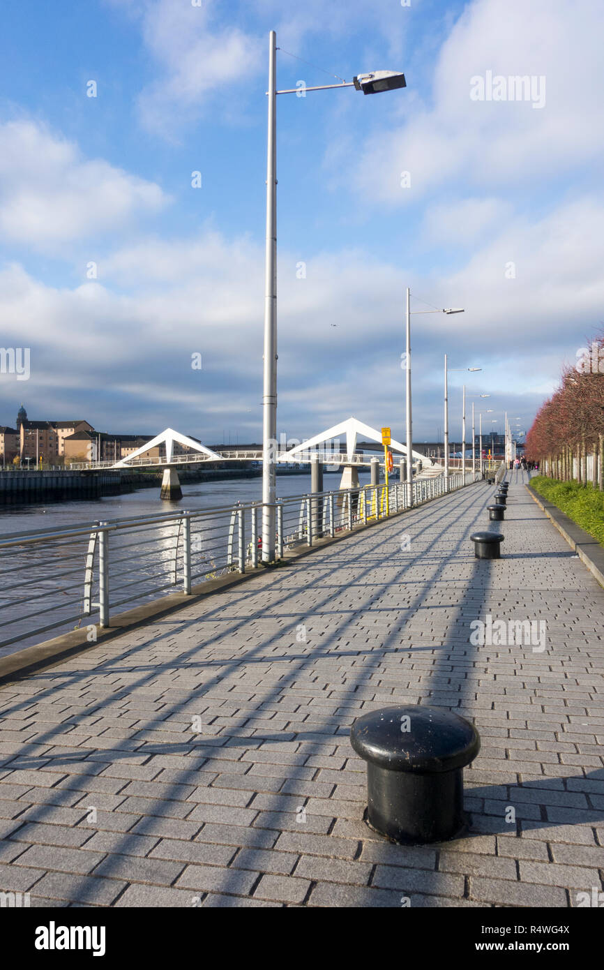 The Tradeston Bridge, Clydeside Walkway, Glasgow, Scotland, United ...