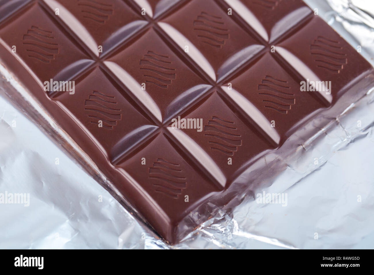 Chocolate bar opened in wrapper hi-res stock photography and images - Alamy