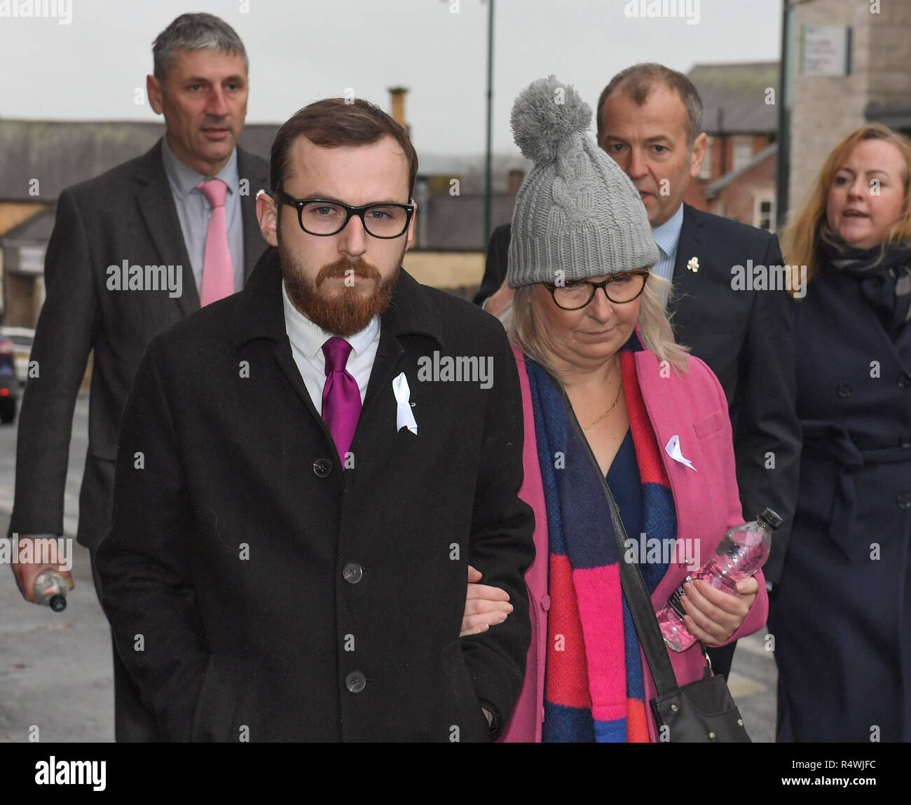 Carl's son Jack and Carl's wife Bernadette arrive at the inquest into ...