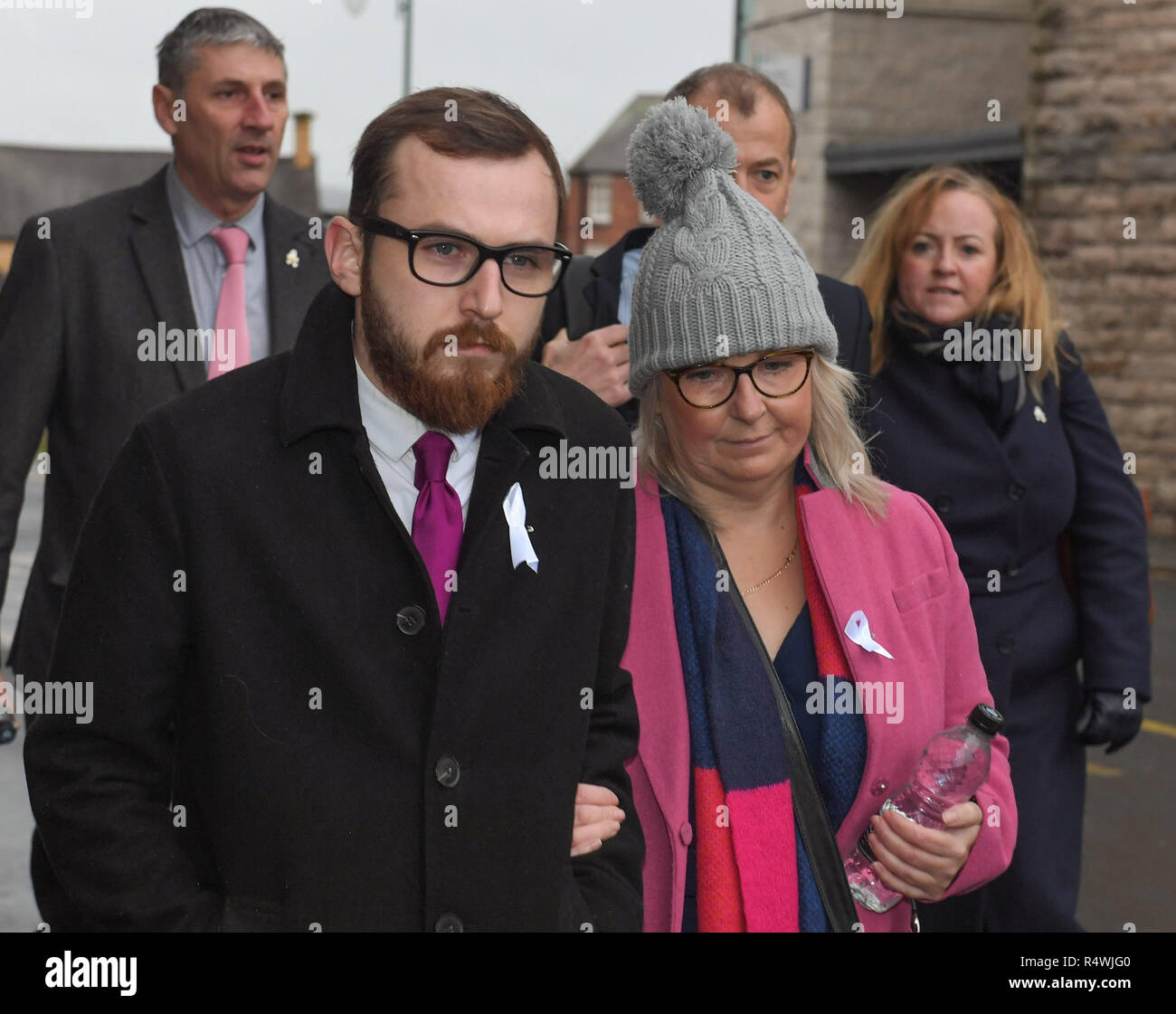 Carl's son Jack and Carl's wife Bernadette arrive at the inquest into ...