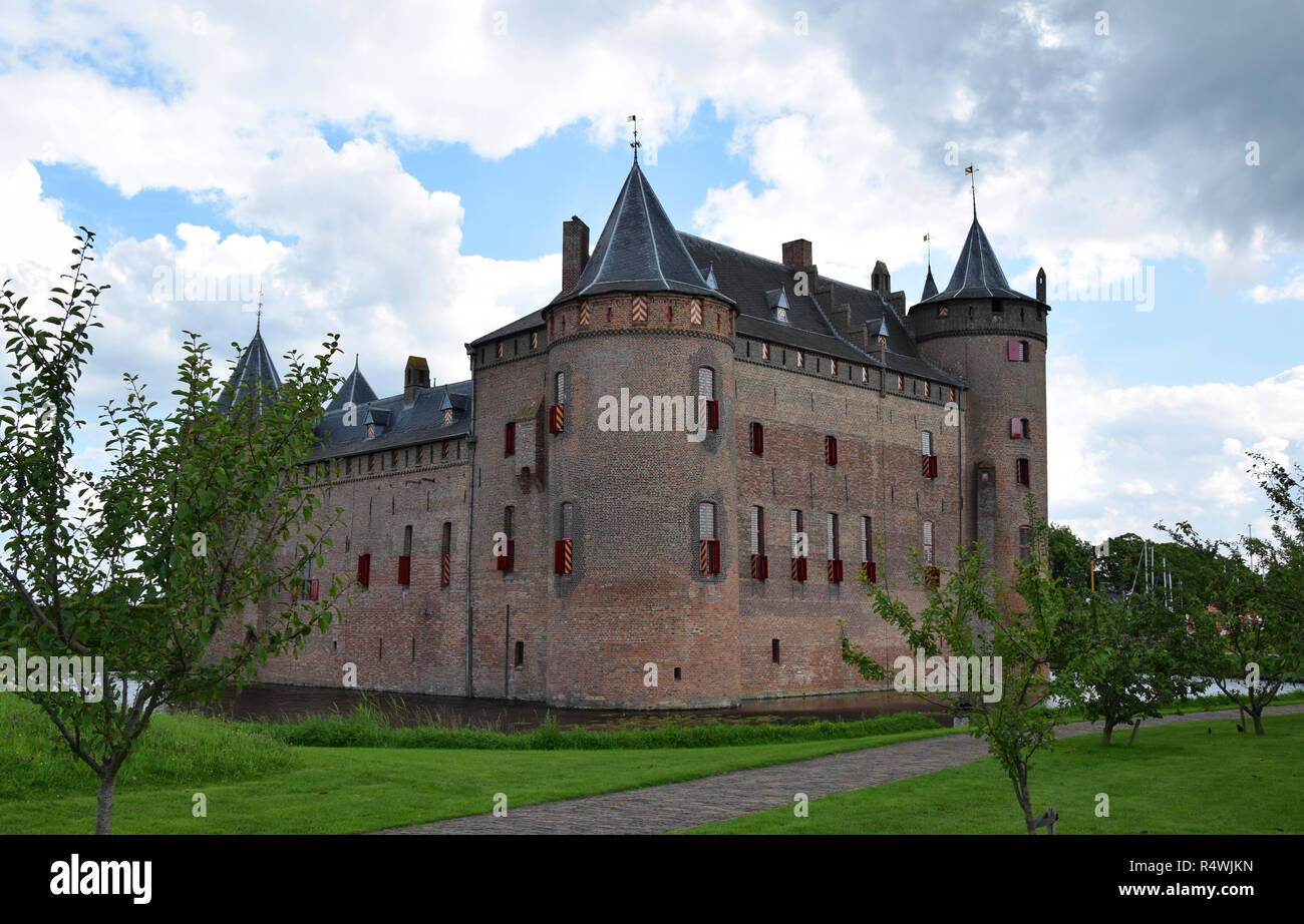 Muiderslot, Muiden Castle in the Dutch town Muiden, Holland; the ...