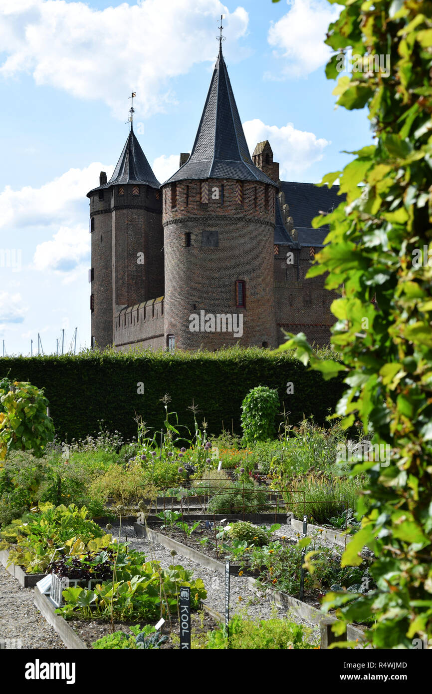Muiderslot, Muiden Castle in the Dutch town Muiden, Holland; the ...
