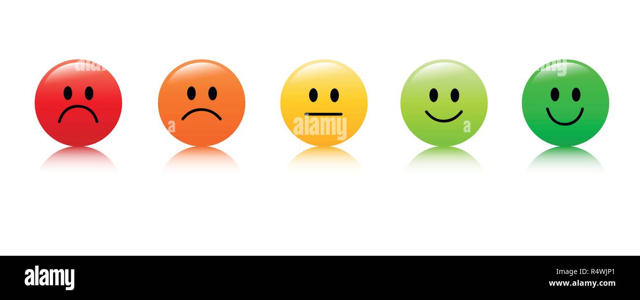 rating satisfaction feedback in form of emotions excellent good normal ...