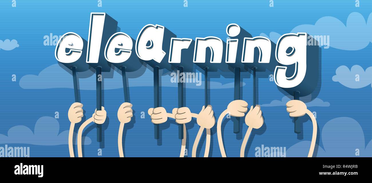 Diverse hands holding letters of the alphabet created the word ...