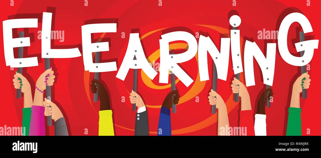 Diverse hands holding letters of the alphabet created the word ...